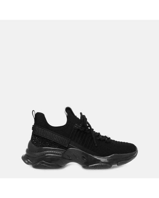 Steve Madden Maxilla Low-Top Runners in Black | Lyst UK