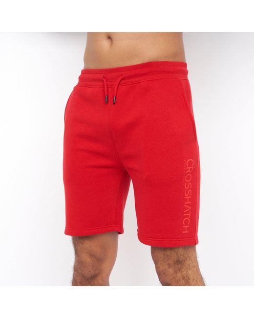 Crosshatch Back Shorts in Red for Men | Lyst UK