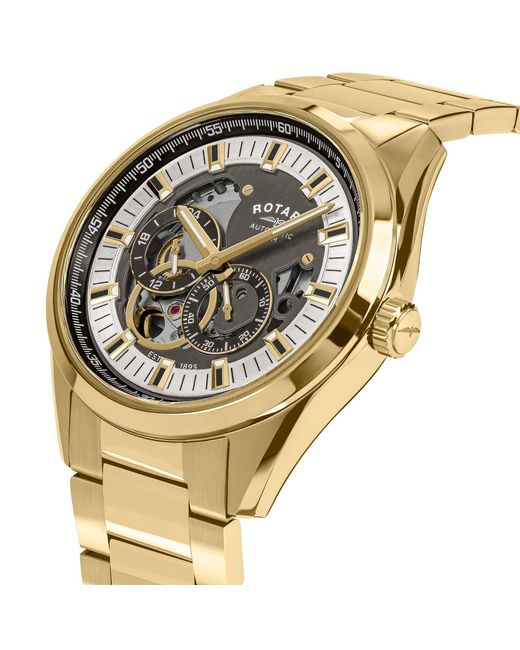 Rotary Seamatic Eclipse Ss Bracelet Watch in Metallic for Men | Lyst UK