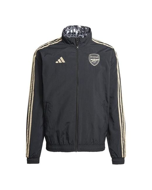 adidas Ian Wright X Arsenal Anthem Jacket in Black for Men | Lyst UK