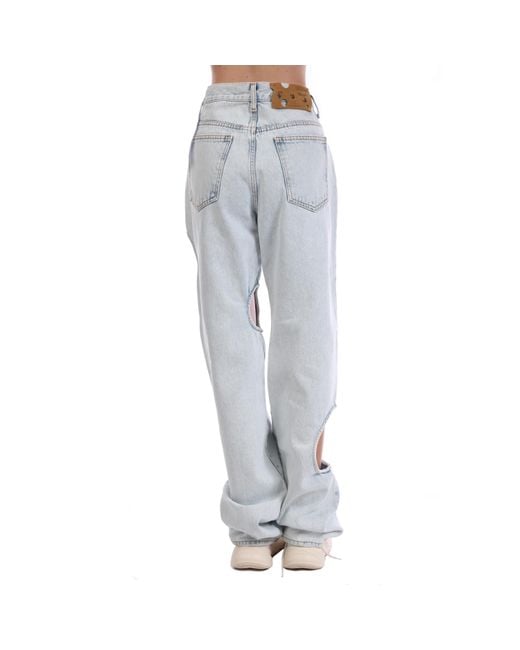 Off-White c/o Virgil Abloh Meteor Cool Baggy Jeans in Grey | Lyst UK