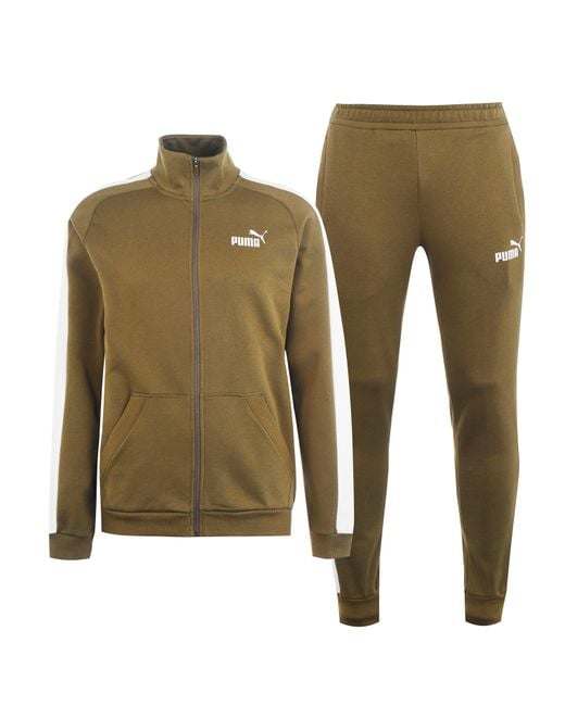 PUMA Clean Fleece Tracksuit in Green for Men | Lyst UK