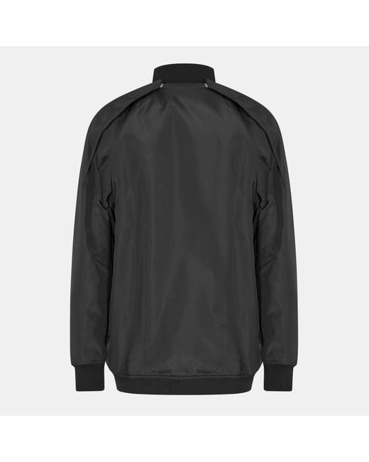 Rick Owens Peter Structured Shoulders Bomber Jacket in Black for Men ...