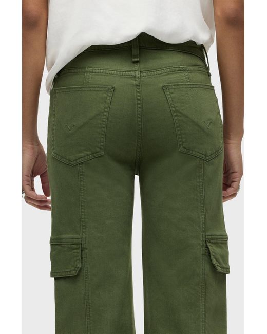 Hudson Jeans Rosie High-rise Seamed Cargo Jean in Green | Lyst