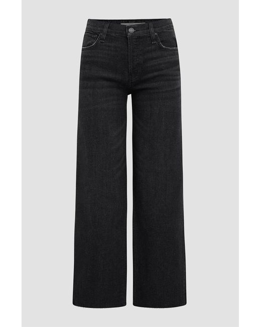 Hudson Jeans Rosie High-rise Wide Leg Ankle Jean in Black | Lyst