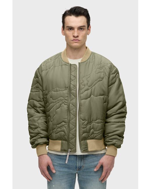 Hudson Jeans Nylon Jacket in Green for Men | Lyst