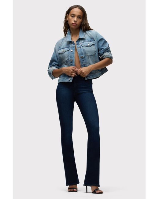 Hudson Jeans Oversized Union Jack Denim Jacket in Blue | Lyst