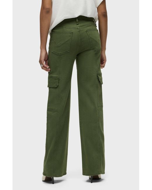 Hudson Jeans Rosie High-rise Seamed Cargo Jean in Green | Lyst