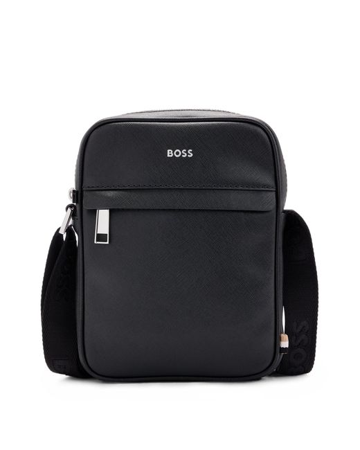 BOSS by HUGO BOSS Reporter Bag With Signature Stripe And Logo Detail in ...