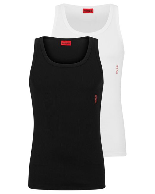 BOSS by HUGO BOSS Set Van Twee Onderhemden Van Stretchkatoen Met Logo ... BOSS by HUGO BOSS Set Van Twee Onderhemden Van Stretchkatoen Met Logo ...