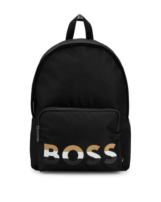 BOSS by HUGO BOSS Rugtas Van Gerecycled Materiaal Met Kenmerkend ... BOSS by HUGO BOSS Rugtas Van Gerecycled Materiaal Met Kenmerkend ...