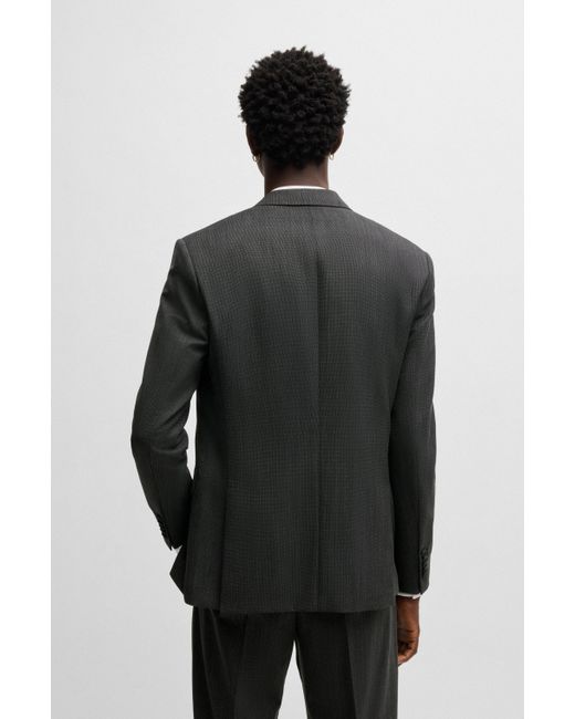 HUGO Modern-fit Suit In Micro-patterned Performance-stretch Fabric in ...