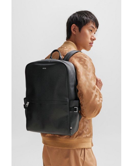 BOSS by HUGO BOSS Backpack With Signature Stripe And Logo Detail in ...