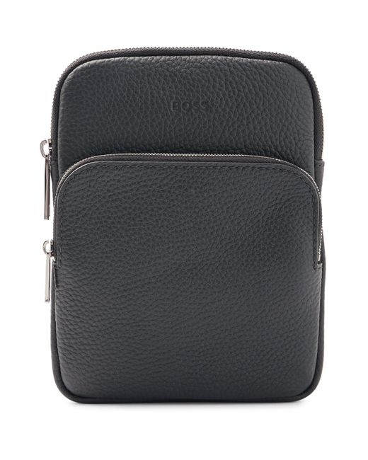 BOSS by HUGO BOSS Reportertas Van Generfd Leer Met Reliëflogo in het ... BOSS by HUGO BOSS Reportertas Van Generfd Leer Met Reliëflogo in het ...