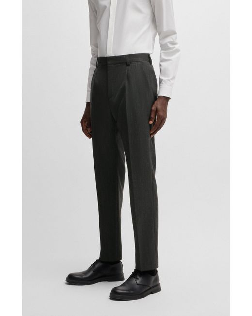 HUGO Modern-fit Suit In Micro-patterned Performance-stretch Fabric in ...