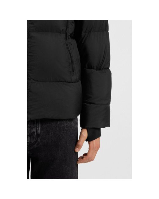 BOSS Oversized-Fit Puffer Jacket in Black for Men | Lyst UK
