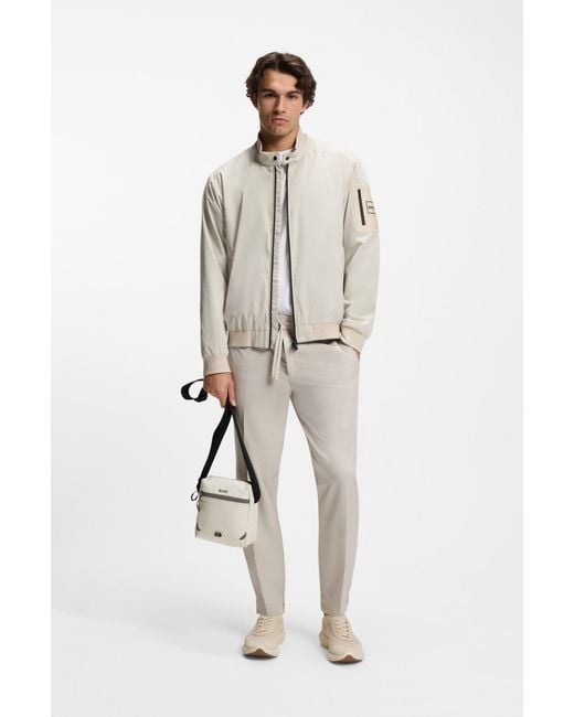 BOSS Light Beige Men's Reporter Bags in Gray for Men | Lyst