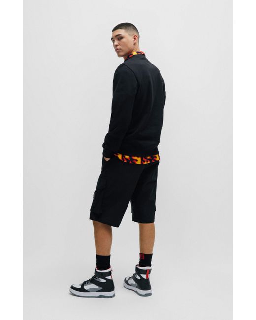 BOSS by HUGO BOSS High-top Trainers In Leather And Suede in White for ...