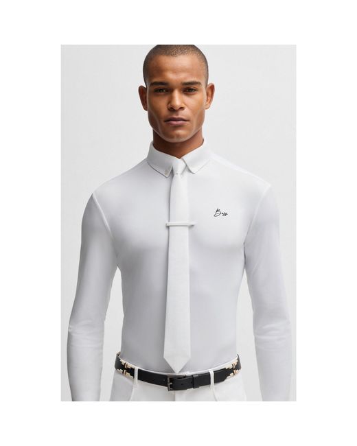 BOSS Equestrian Show Shirt in White for Men | Lyst UK
