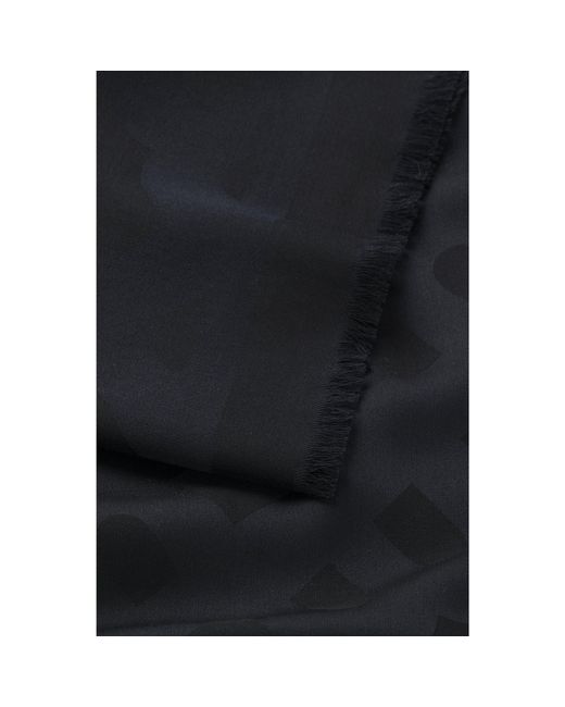 BOSS Monogram Scarf in Black | Lyst Australia