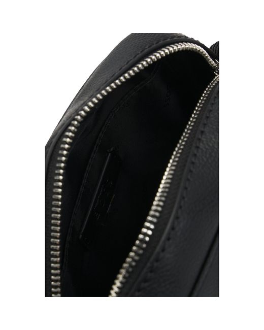 BOSS Monogram-Panel Reporter Bag With Foil-Print Logo in Black for Men ...