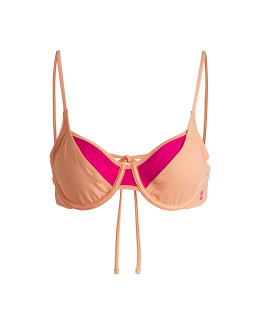 HUGO Padded Two-Tone Bikini Top With Layered Design | Lyst UK