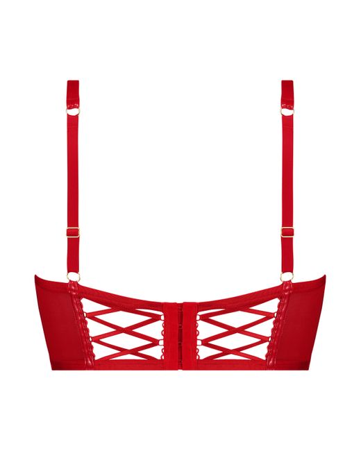 Hunkemöller Wilde Padded Underwi Longline Bra in Red | Lyst UK