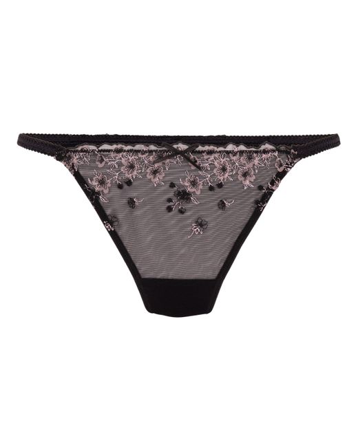 Hunkemöller Chloe Highleg String in Black | Lyst UK
