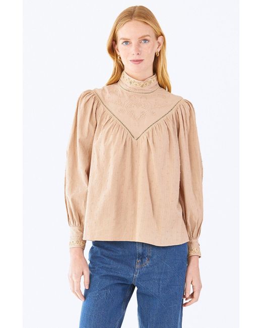 Hunter Bell Lace Wells Top in Blue | Lyst