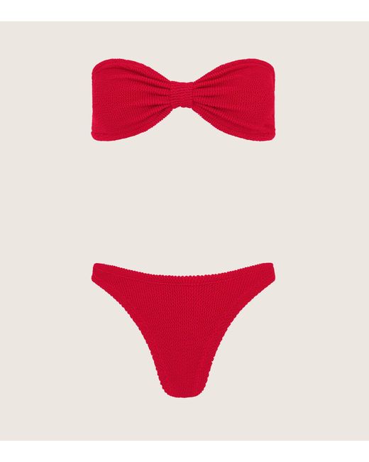 Hunza G Tina Bikini in Red | Lyst
