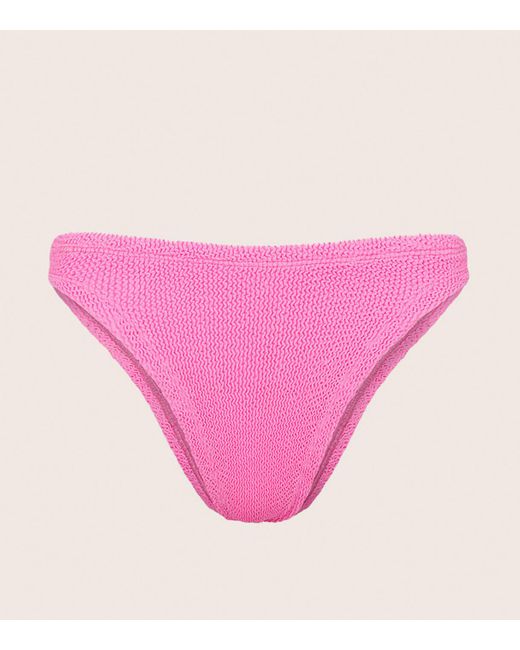 Hunza G Coverage Bikini Bottom in Pink | Lyst