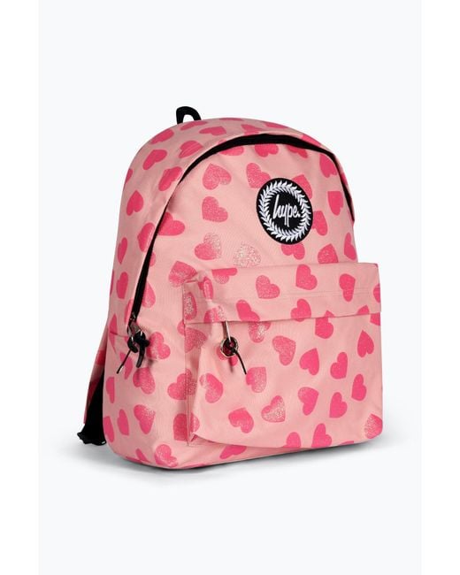 Hype Hype Girls Iconic Glitter Heart Backpack in Pink | Lyst UK