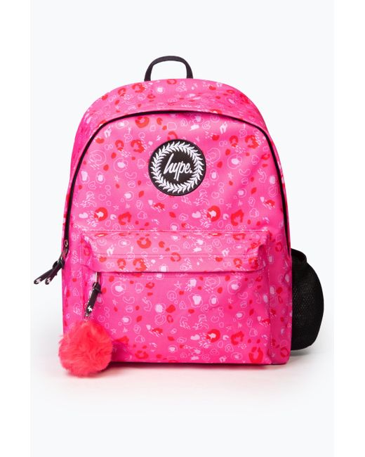 Hype Hype Girls Leopard Backpack in Pink | Lyst UK