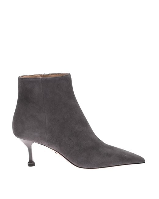 Prada Grey Suede Ankle Boots in Gray - Save 5% - Lyst