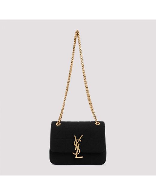 Saint Laurent Wool Jamie Bag in Black | Lyst Saint Laurent Wool Jamie Bag in Black | Lyst