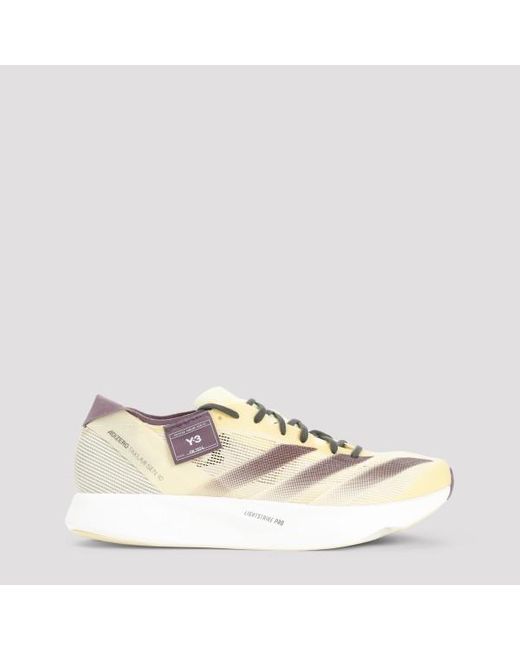 Y-3 Almyel Yellow Textile Takumi Sen 10 Sneakers in Natural for Men ...
