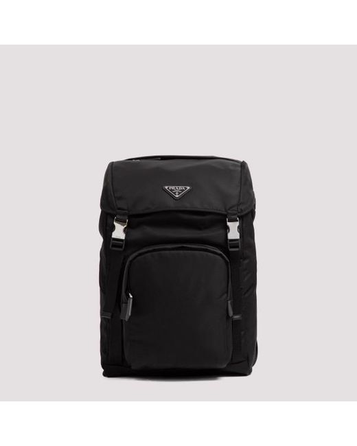Prada Nylon Backpack in Black for Men | Lyst