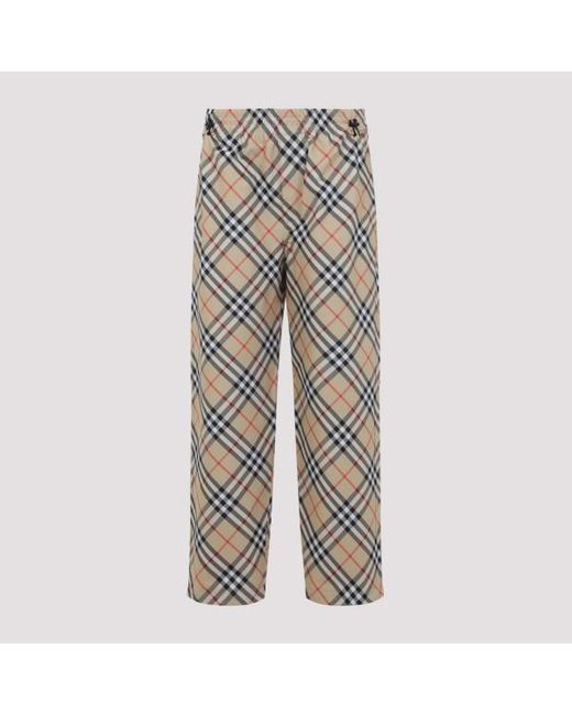 Burberry Pants in Gray for Men | Lyst