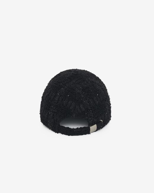 IRO Greb Tweed Embroidered Cap in Black | Lyst