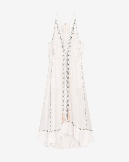 Isabel Marant Siana Dress in White | Lyst