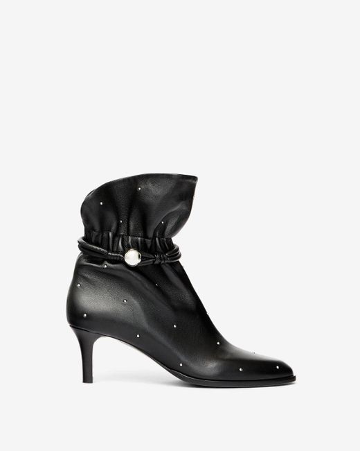 Isabel Marant Forla Button Boots in Black | Lyst UK