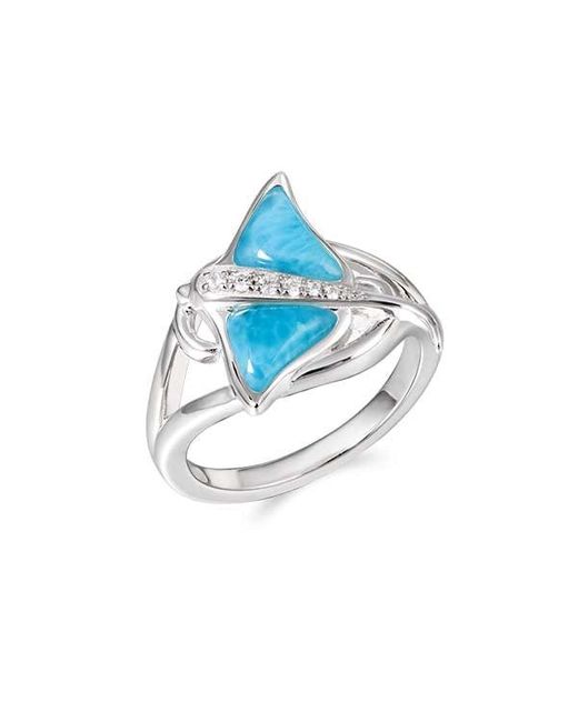 Island by Koa Nani Larimar Eagle Ray Ring | Lyst