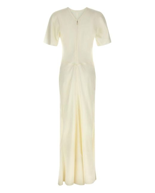 Victoria Beckham Isabella Evening Dress in White | Lyst UK