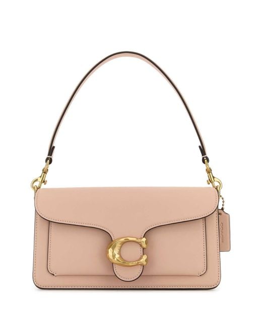 COACH Powder Leather Tabby 26 Handbag in Pink | Lyst