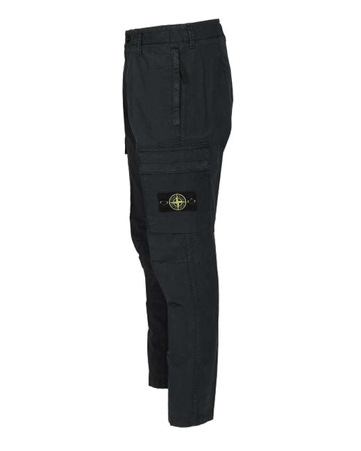 Stone Island Cargo Trousers in Black for Men | Lyst UK