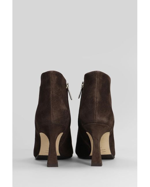 Julie Dee High Heels Ankle Boots in Brown | Lyst UK