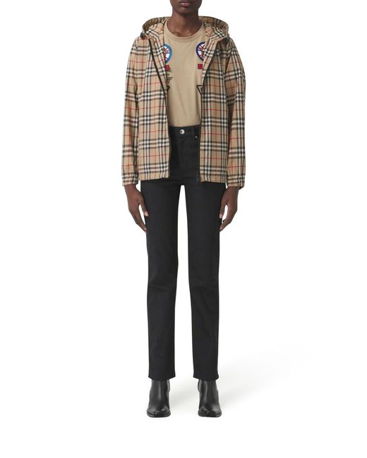 Burberry Vintage Check Jacket in Natural | Lyst
