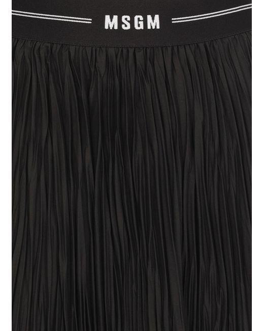 MSGM Logoed Skirt in Black | Lyst