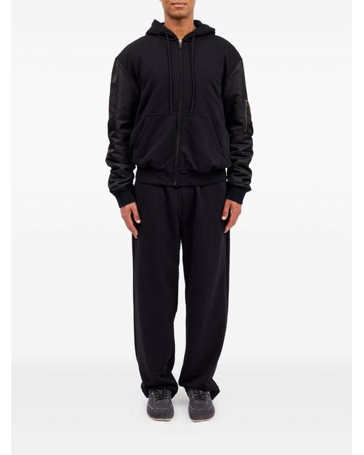 MM6 by Maison Margiela Cotton Blend Louson Jacket in Blue for Men | Lyst UK