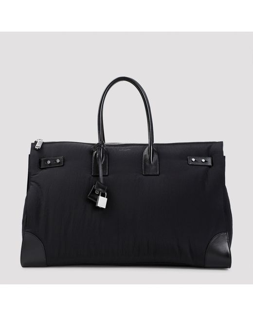 Saint Laurent Black Ysl Duffle Bag for Men | Lyst